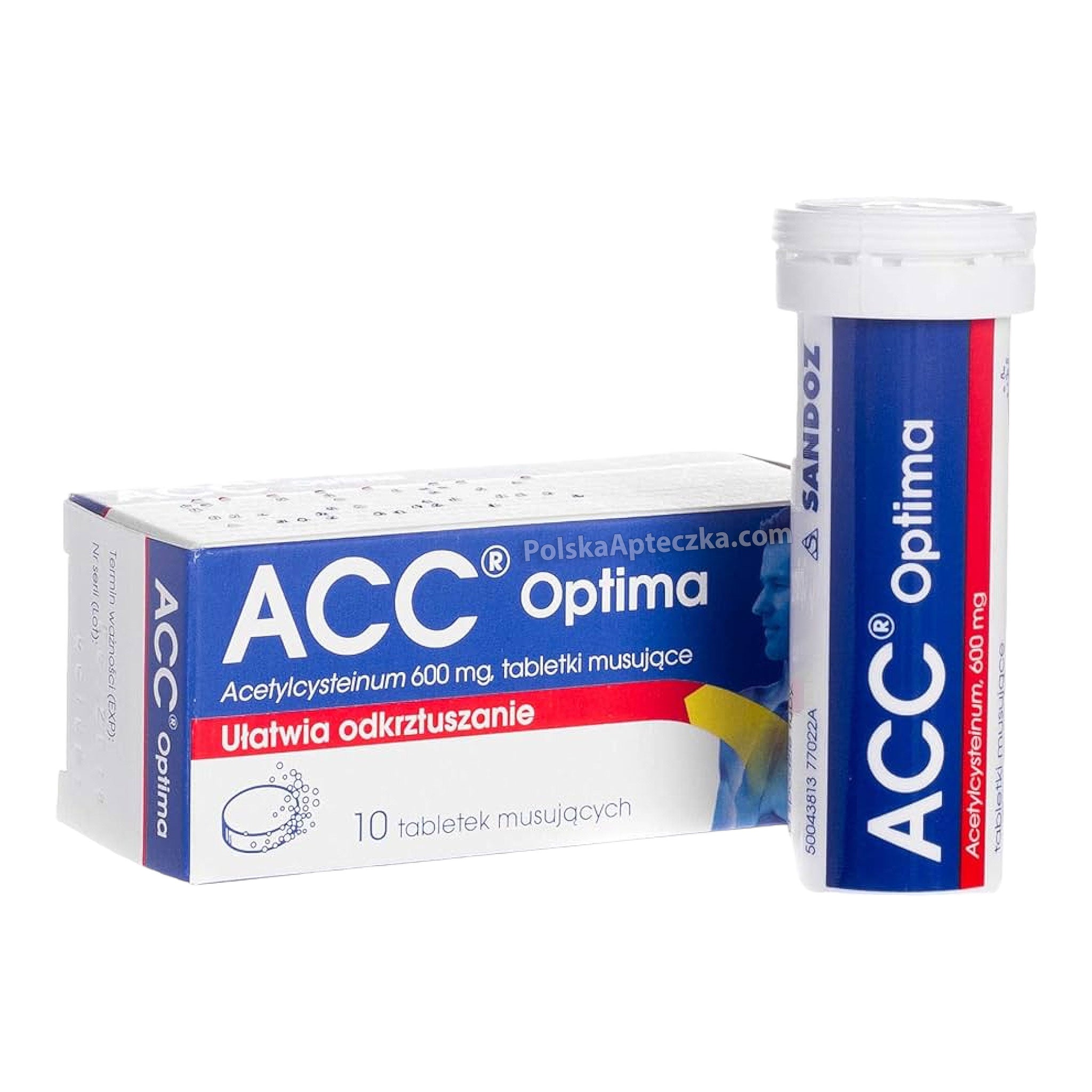 ACC Optima 600mg 10 Tablets – Apteczka