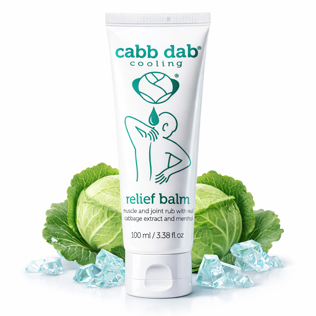 Cabb Dab Cooling Relief Balm with Cabbage Leaf Extract 100mL by Cabbage ...