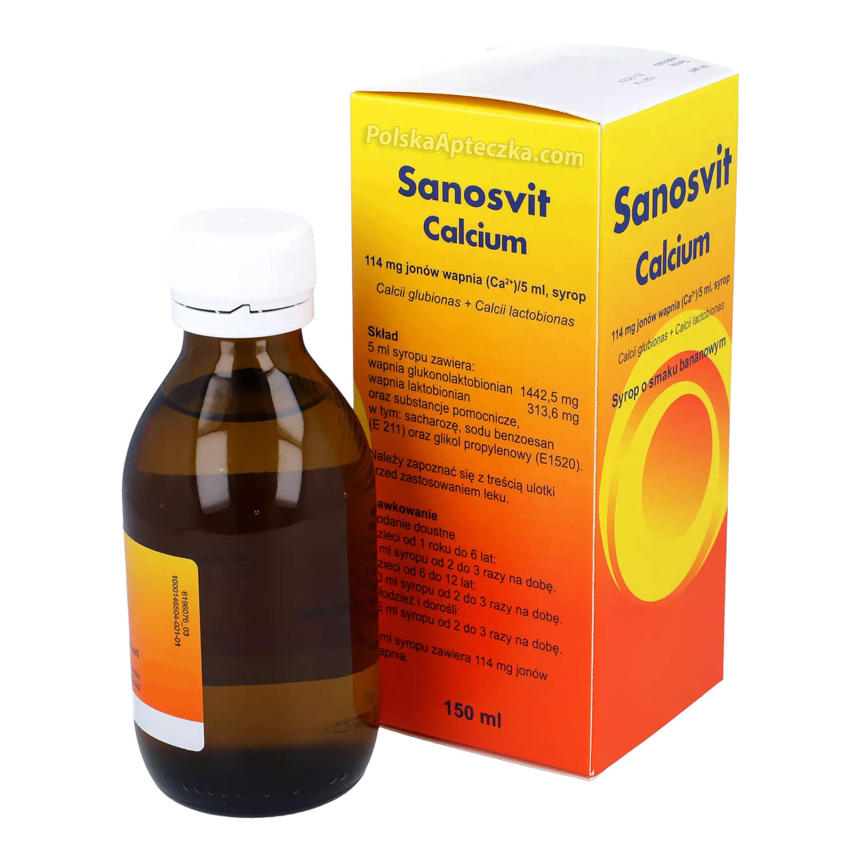 Calcium bannana syrup Sansovit 150ml – Apteczka