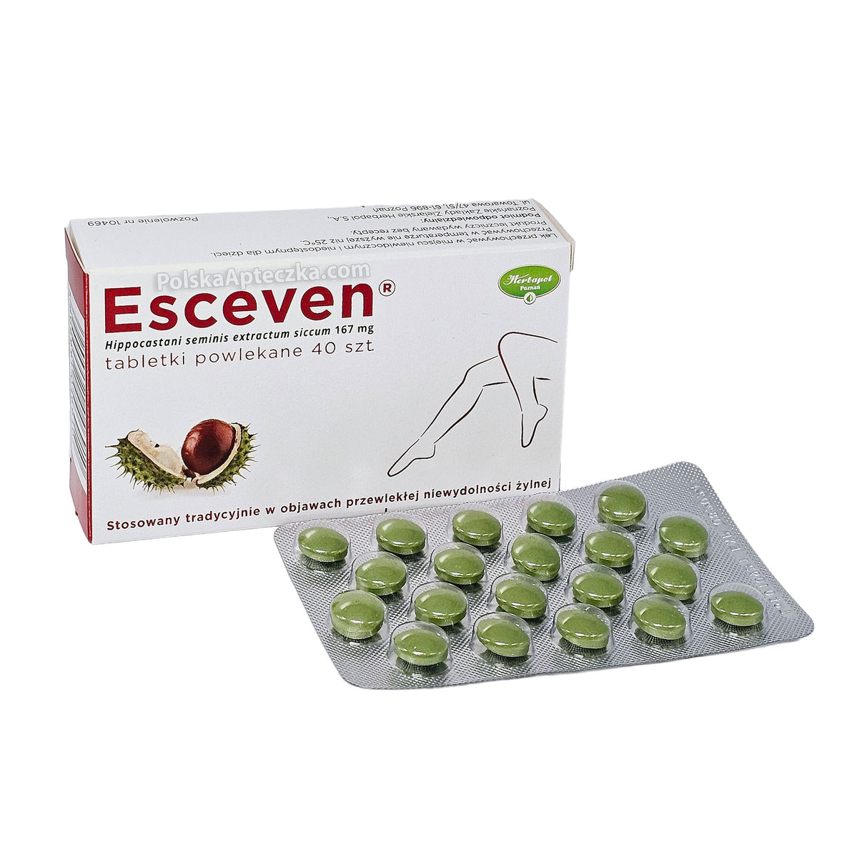 Esceven 40 Tablets – Horse Chestnut Extract – Apteczka