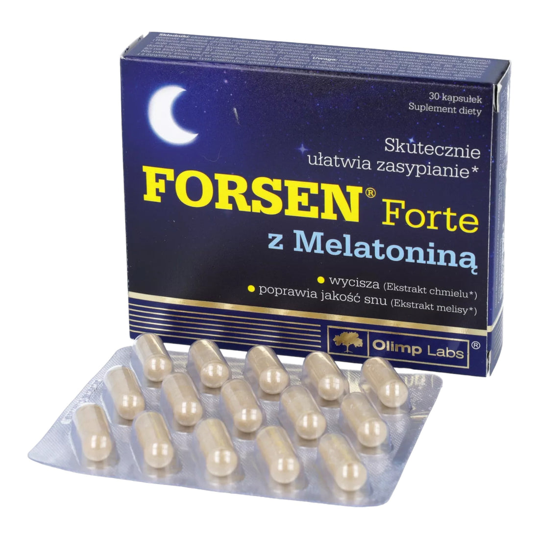 Forsen Forte with Melatonin 30 capsules – Apteczka | Proton Nutrition