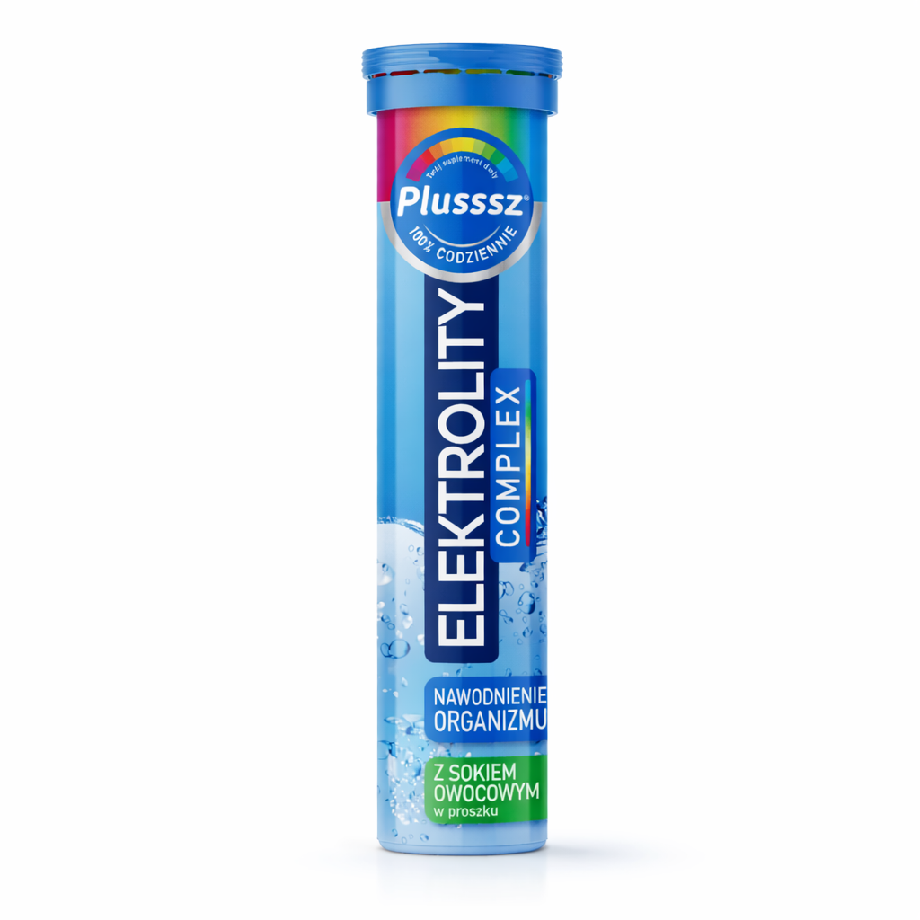 Plusssz Electrolytes Complex, 20 effervescent tablets – Apteczka