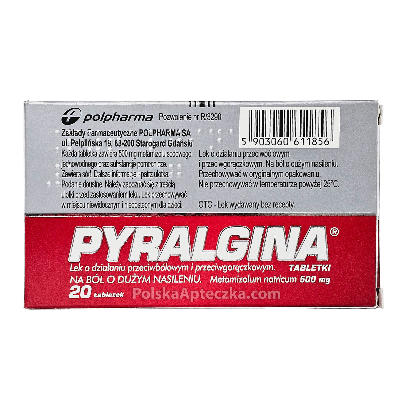 Pyralgina 500mg 20 tablets – Apteczka