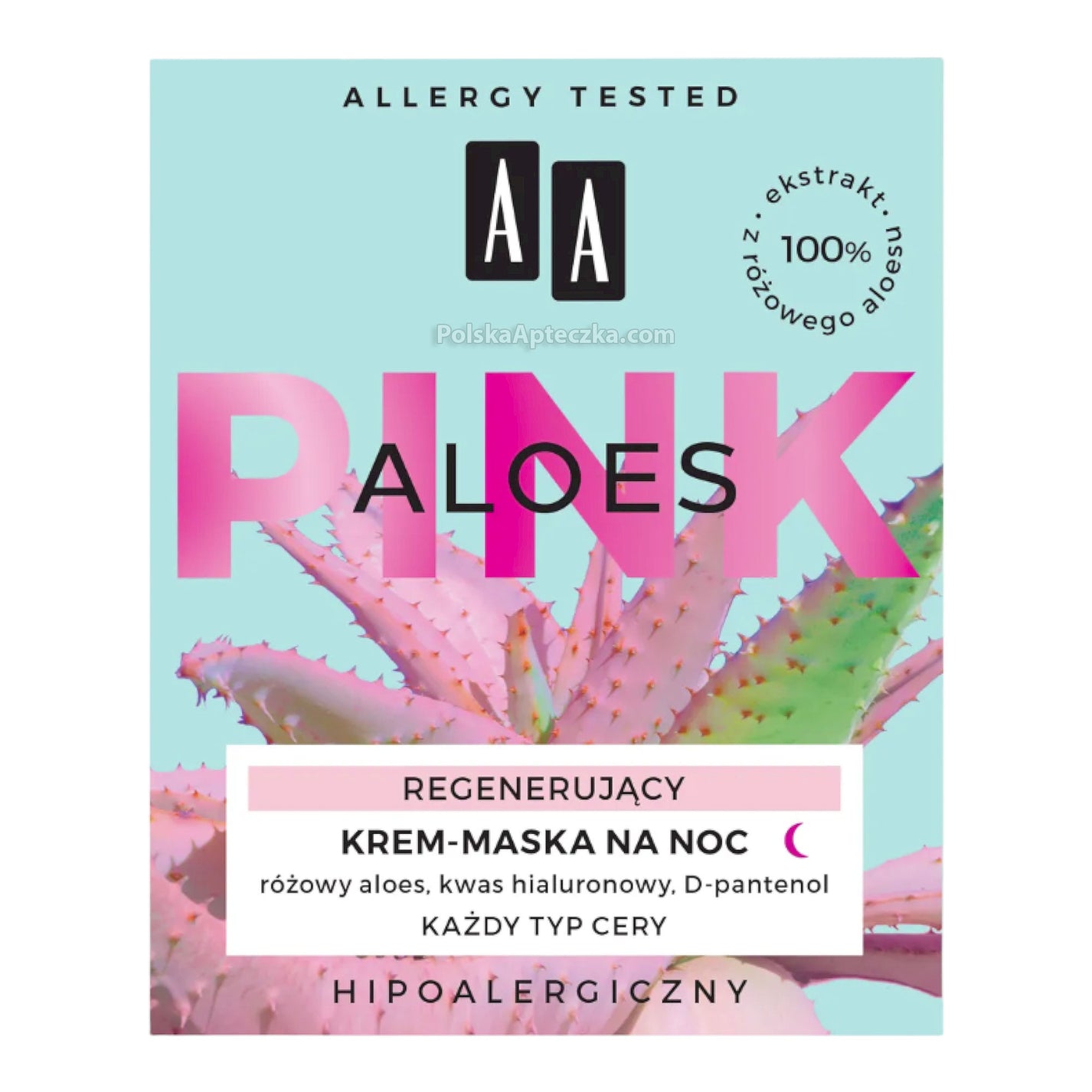 AA Pink Aloe Regenerating Night Cream-Mask, 50ml – Apteczka | Proton ...