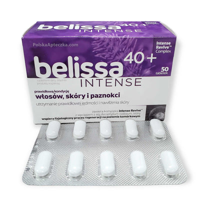 Belissa 40+ Intense, hair skin nails, 50 tablets – Apteczka | Proton ...
