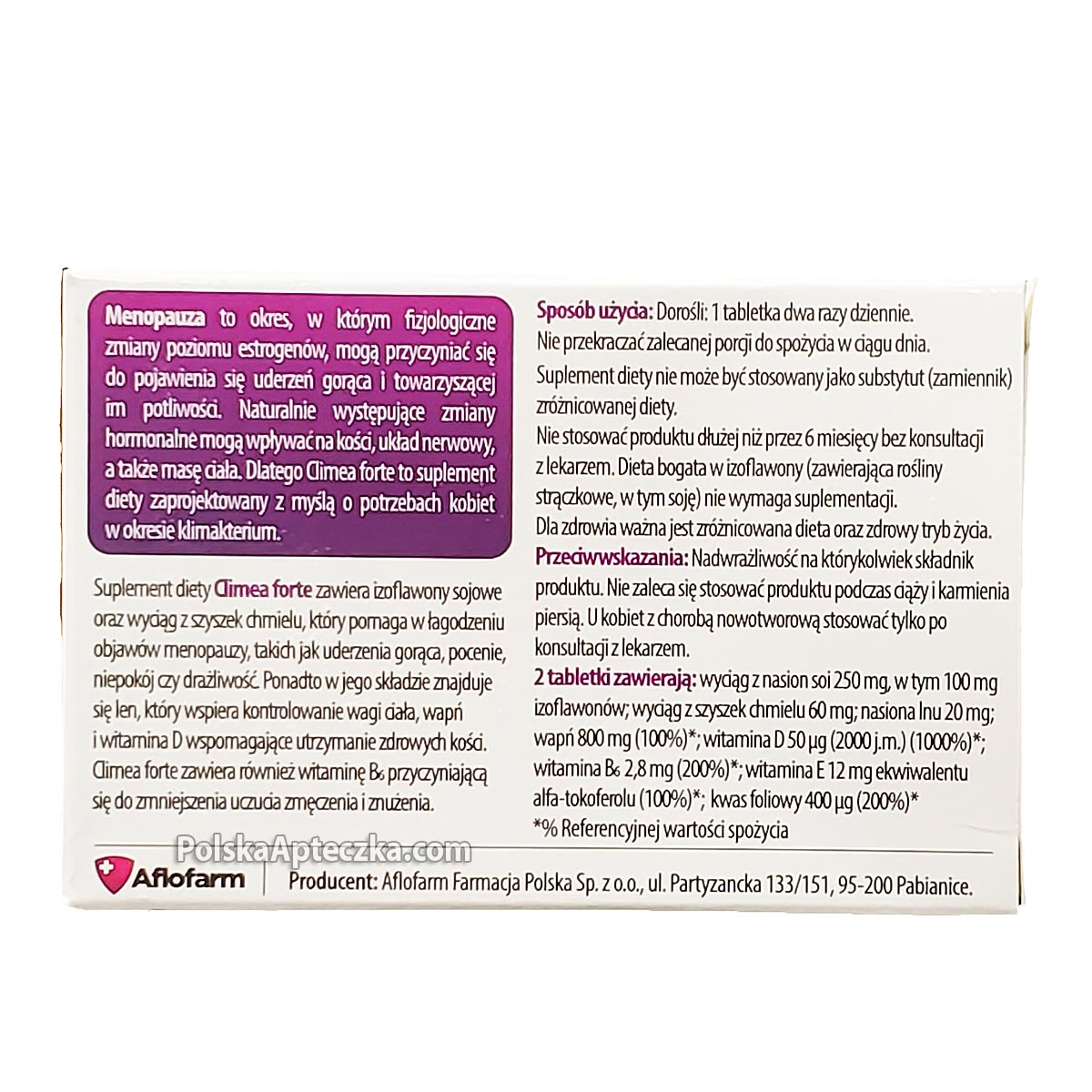 Climea Forte 30 tablets – Apteczka